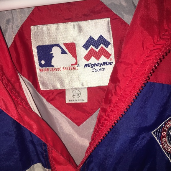 MLB | Jackets & Coats | Texas Mlb Rangers Baseball Vintage Windbreaker ...